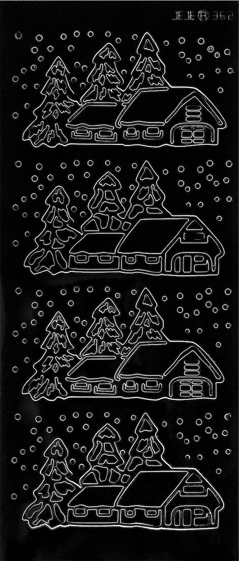 Krazy Kreations | Holiday Trees Outline Sticker