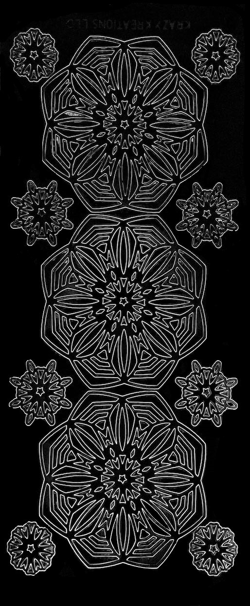 Split Flowers Outline Sticker - Krazy Kreations