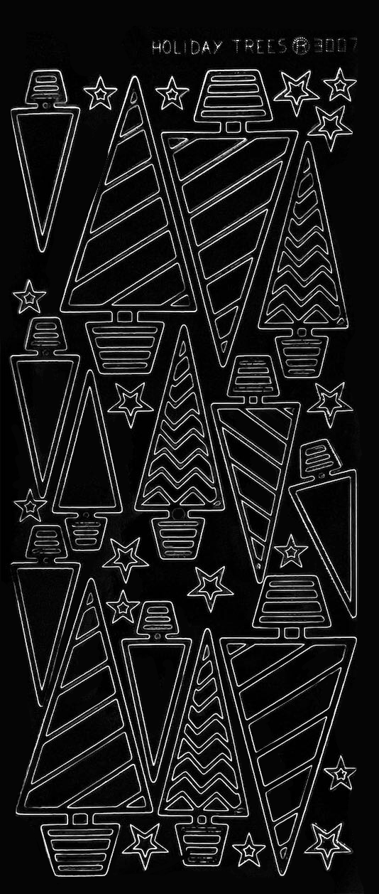 Krazy Kreations | Holiday Trees Outline Sticker