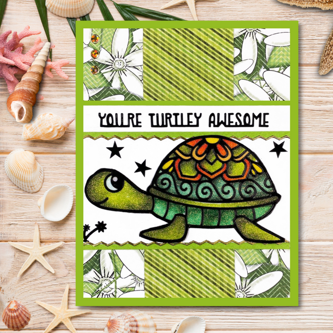 Turtle Outline Sticker - Krazy Kreations