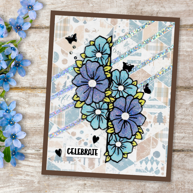 Split Flowers Outline Sticker - Krazy Kreations