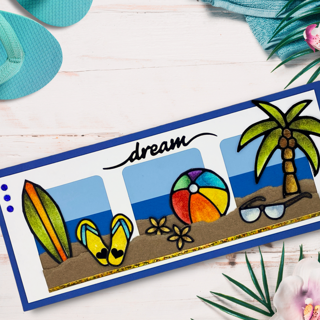 Krazy Kreations | Island Fun Outline Sticker