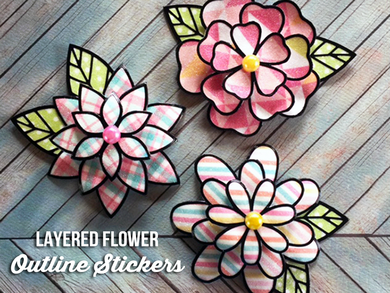 Layered Flowers - Krazy Kreations