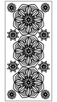 Split Flowers Outline Sticker - Krazy Kreations