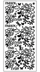 Split Flowers Outline Sticker - Krazy Kreations