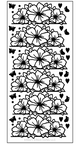 Split Flowers Outline Sticker - Krazy Kreations