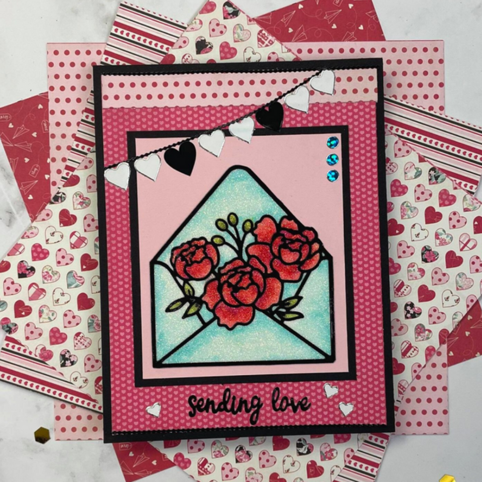 Split Flowers Outline Sticker - Krazy Kreations