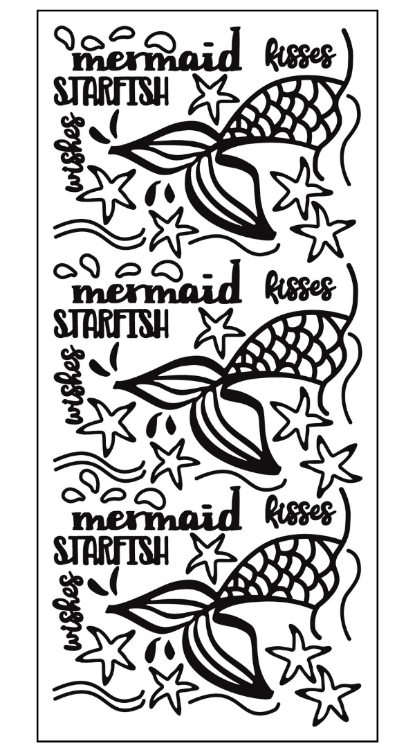 Krazy Kreations | Mermaids Outline Sticker