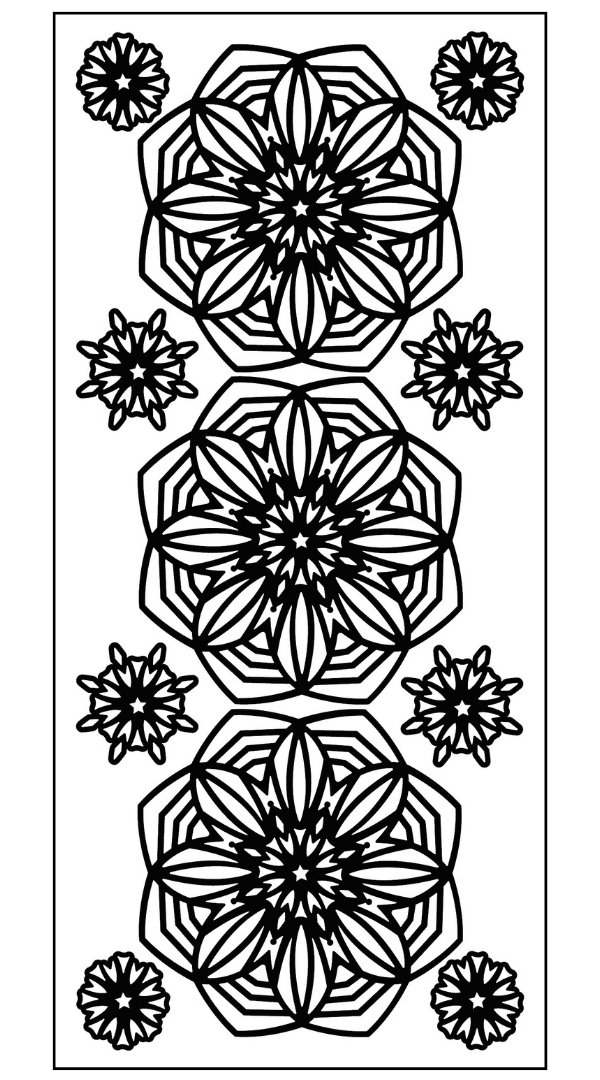 Flower Pot Outline Sticker - Krazy Kreations