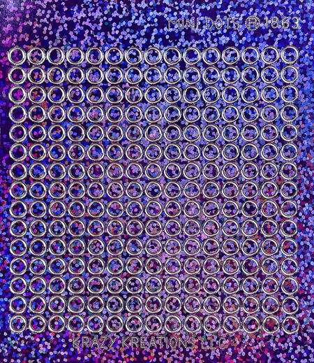 Mini Dots Sticker, Holographic Purple - Krazy Kreations
