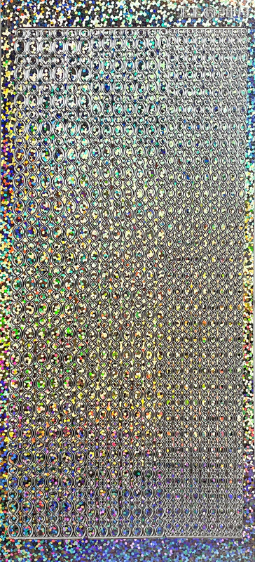 Chain Border Sticker, Holographic Silver - Krazy Kreations