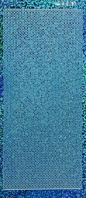 Pearl Border Sticker, Holographic Light Blue - Krazy Kreations