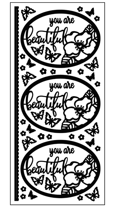 Beautiful Frame Outline Sticker - Krazy Kreations