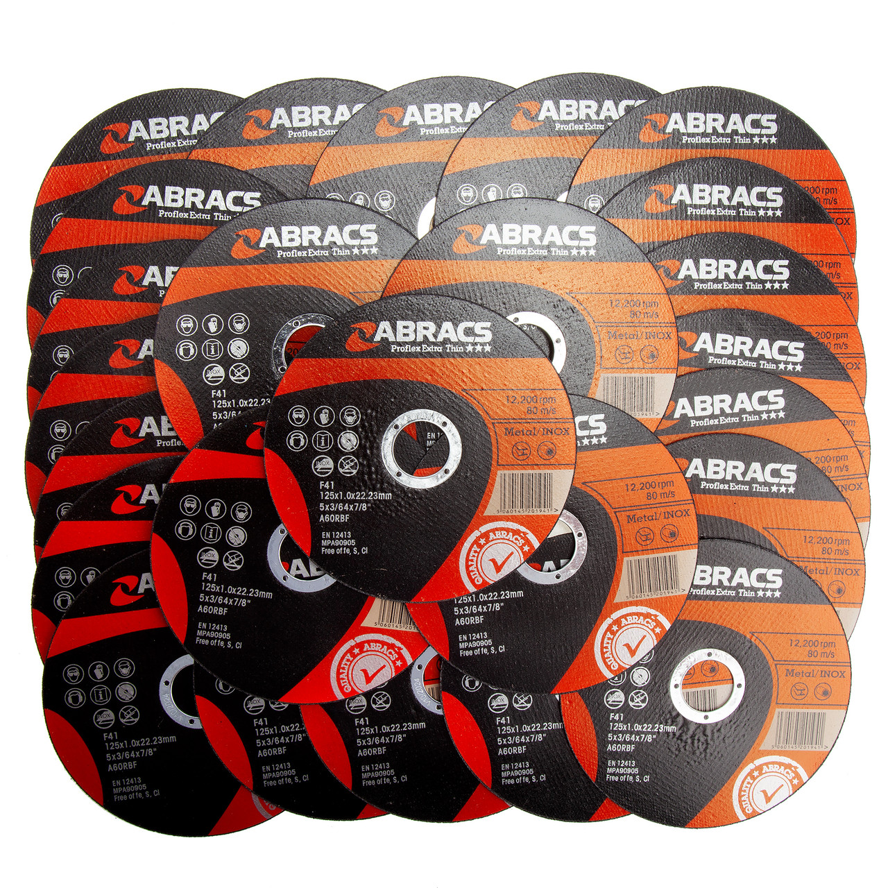 Abracs Proflex Extra Thin INOX Cutting Disc 125mm x 1mm (25 Pack) - TOOLSAVER