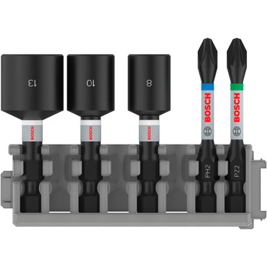 Bosch 2608522350 PRO Impact Screwdriver Bit Set (5 Piece) - Toolsaver