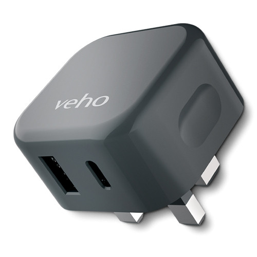 Veho 3 Pin Dual Port Plug Adapter | Low Wholesale Prices