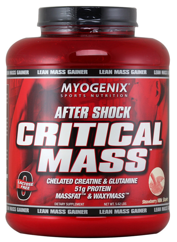 Myogenix After Shock Critical Mass, Strawberry Milk Shake - 5.62lbs ...