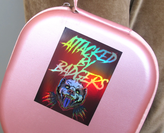 Custom Holographic Stickers | Die Cut | Busy Beaver