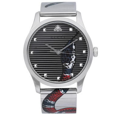 Gucci G Timeless Contemporary Steel Silver Dial Quartz Unisex Watch ...