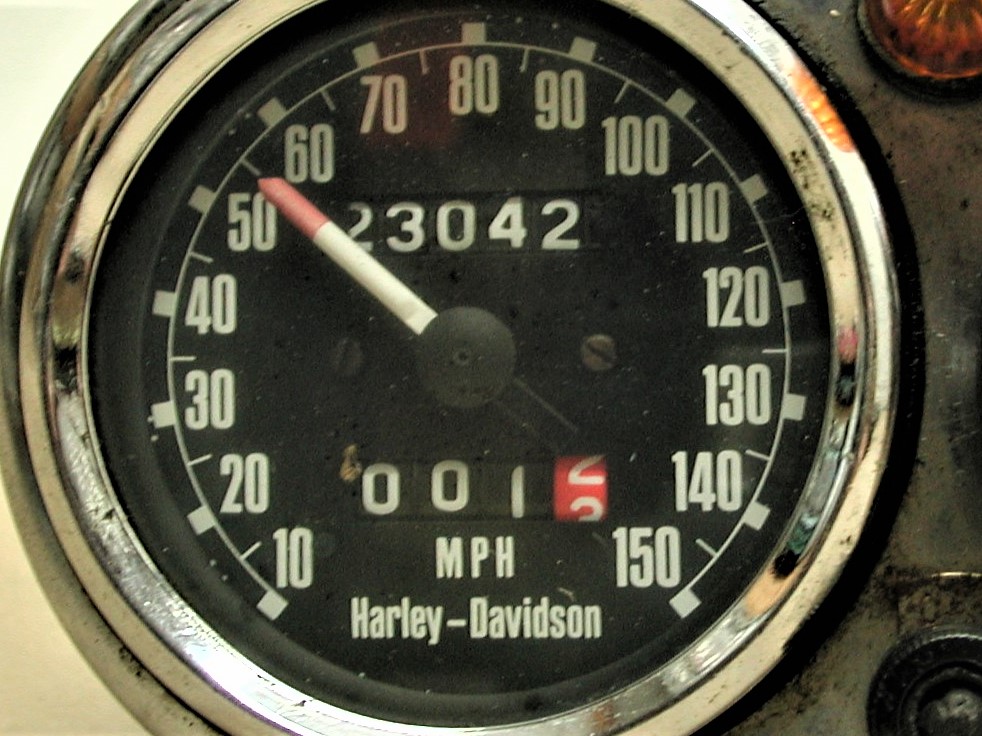 Vintage HARLEY DAVIDSON FXR OEM Motorcycle Speedometer Mounting Housing