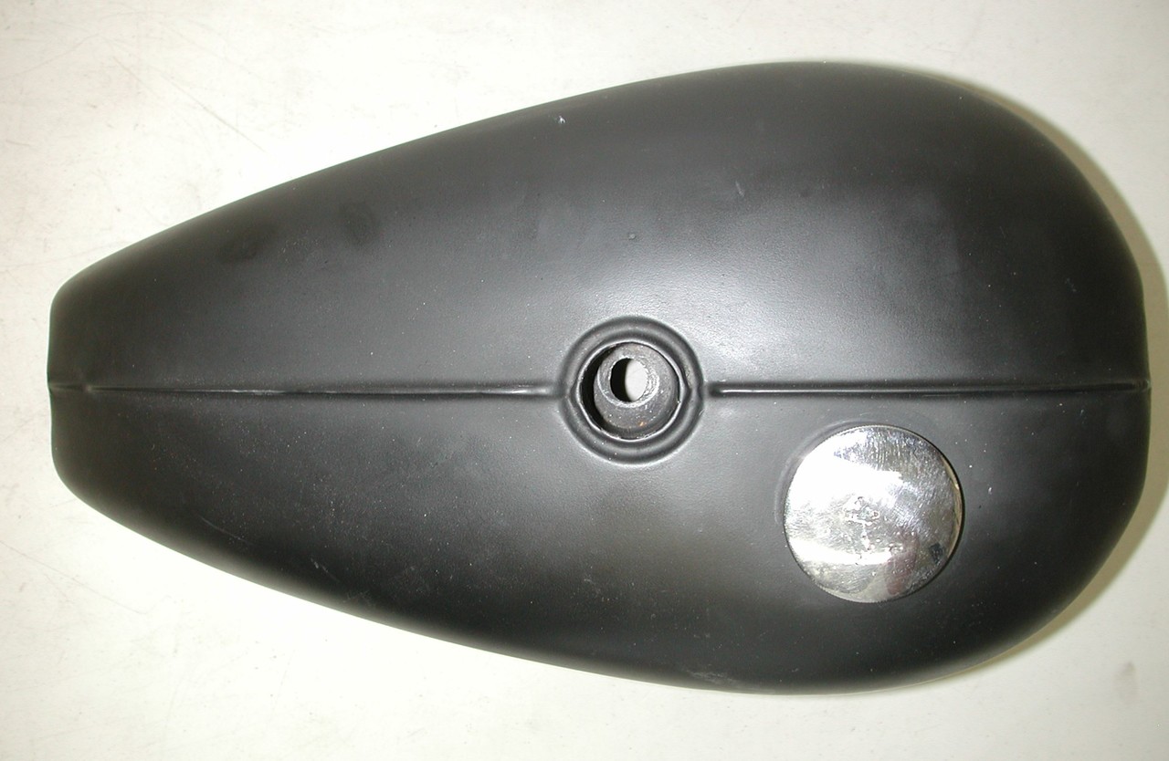 Vintage TRIUMPH Oil in the Frame Flat Black Motorcycle Fuel Gas Tank