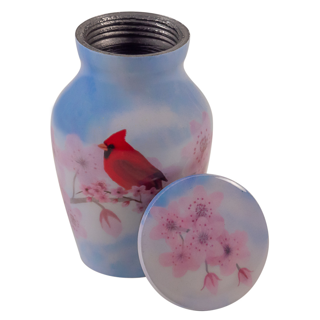 When A Cardinal Appears Keepsake Urn | Mini Cremation Urns