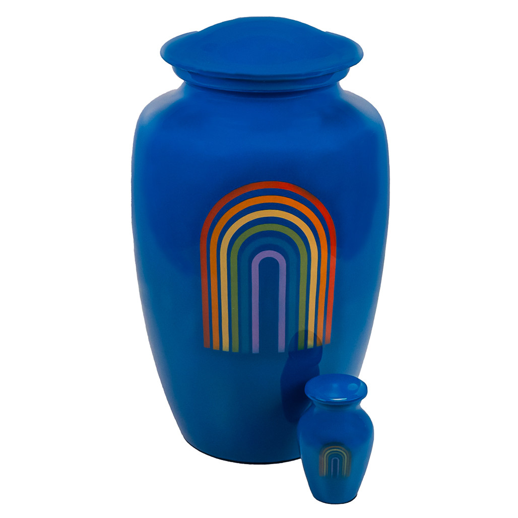 Bright Rainbow Keepsake Urn