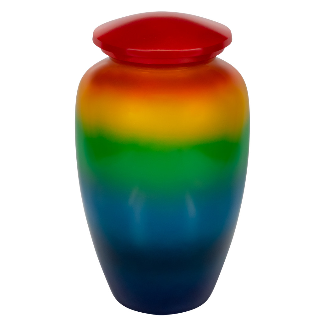True Rainbow Aluminum Urn