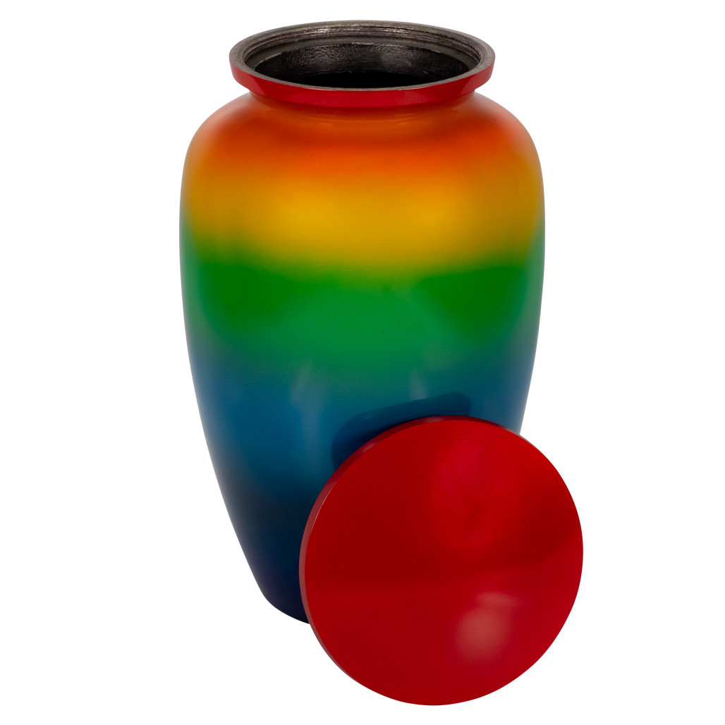 True Rainbow Aluminum Urn