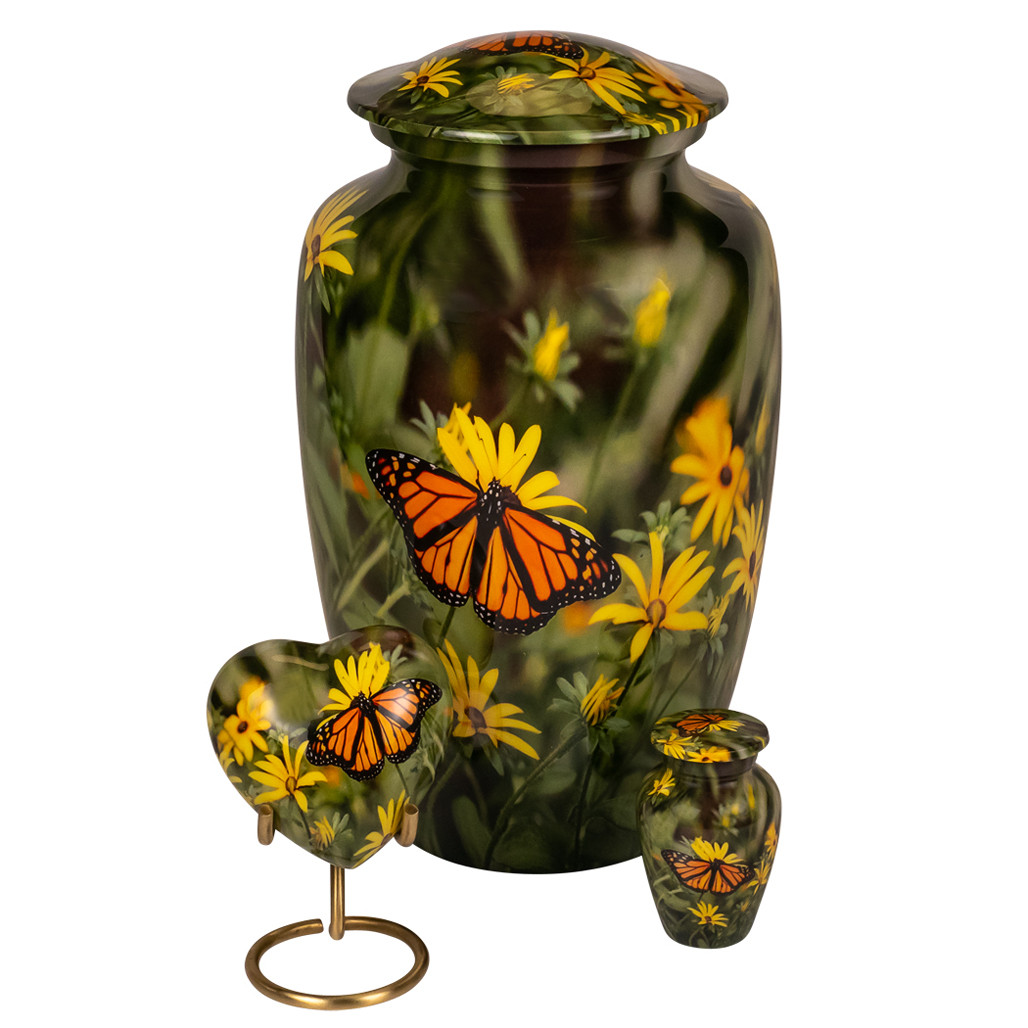 Monarch Butterfly Urn