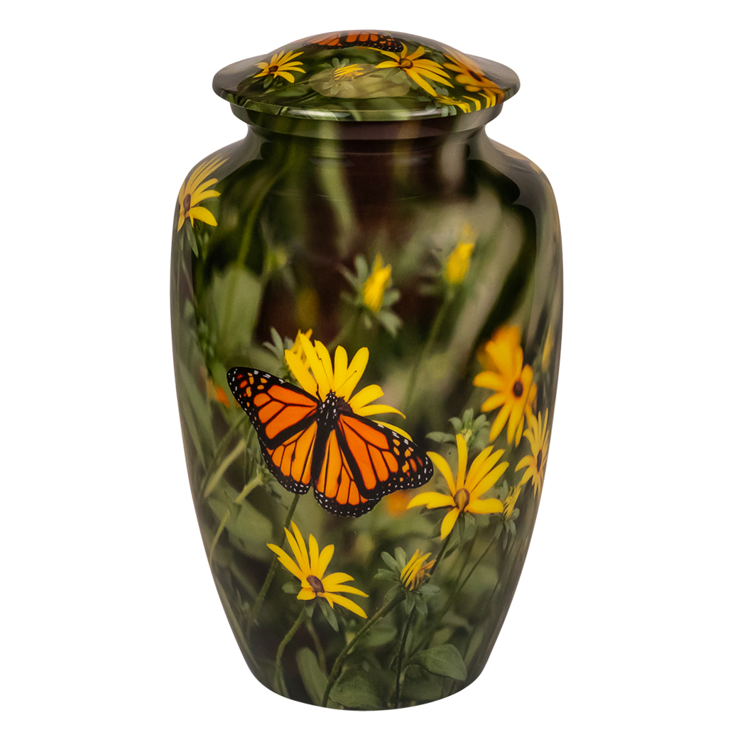 Monarch Butterfly Urn