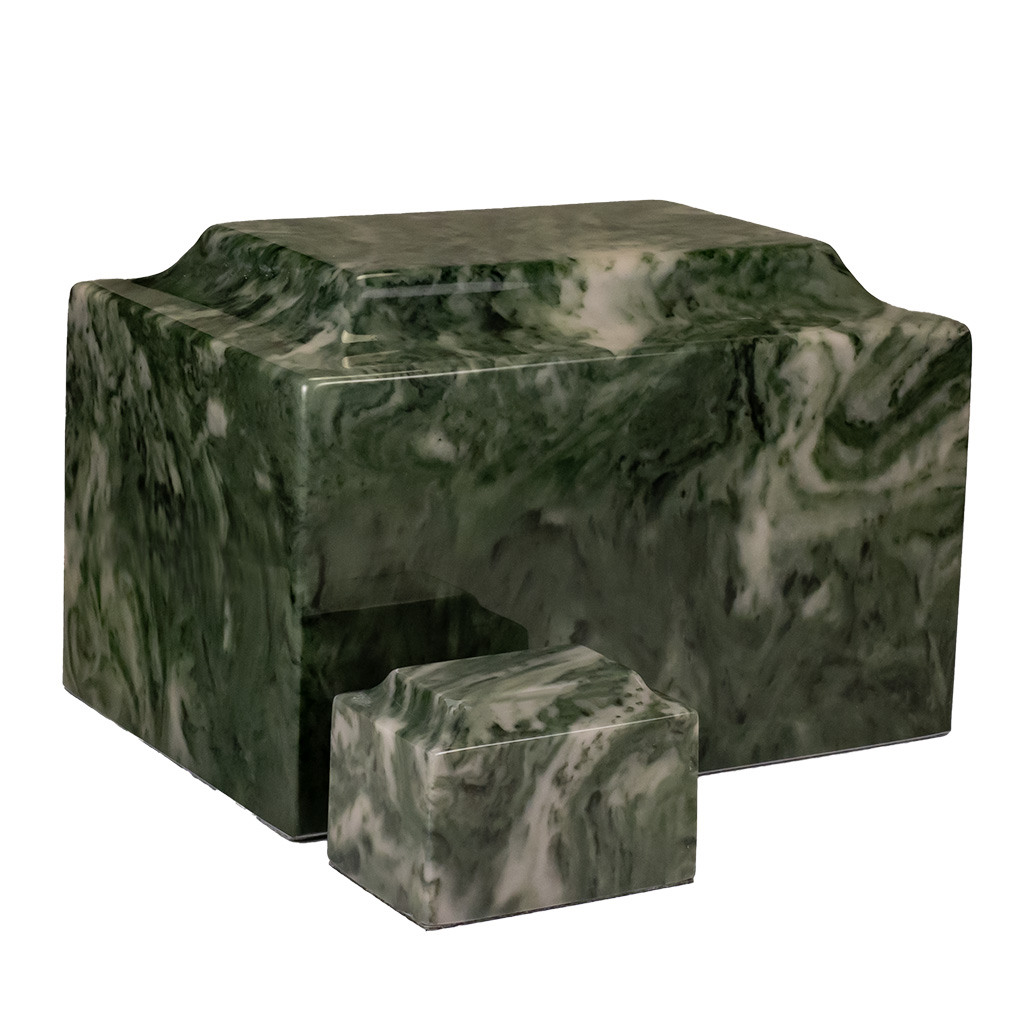 Emerald Classic Cultured Marble Keepsake Urn