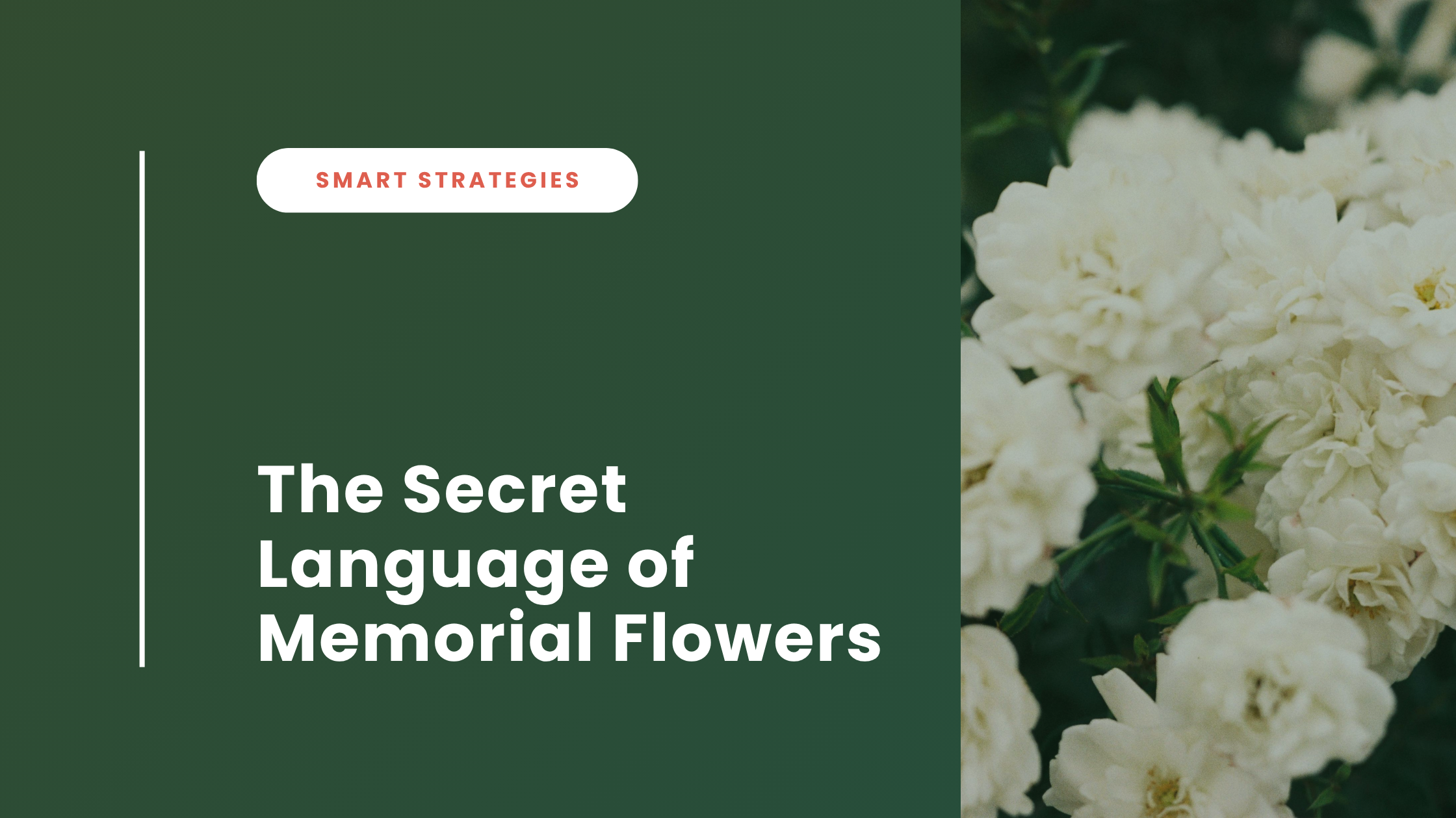The Secret Language of Memorial Flowers - Reflections Urns & Memorials