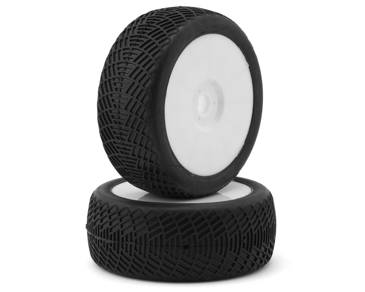 Raw Speed RC Radar 1/8 Buggy Pre-Mounted Tires (White) (2) (Super Soft - Long Wear) - Dynamic ...