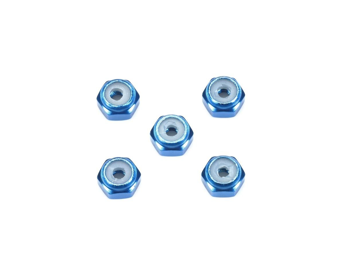 Tamiya JR 2mm Aluminum Lock Nut (Blue) (5) - Dynamic Performance R/C
