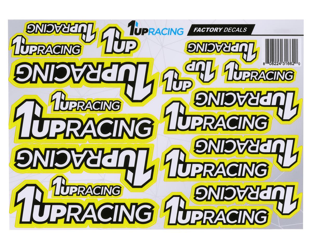 1UP Racing Decal Sheet (Yellow) - Dynamic Performance R/C