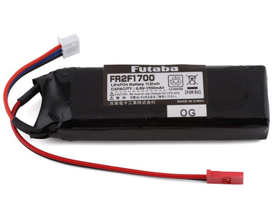 Futaba 2S LiFe Flat Receiver Battery Pack (6.6V/1700mAh) - Dynamic ...