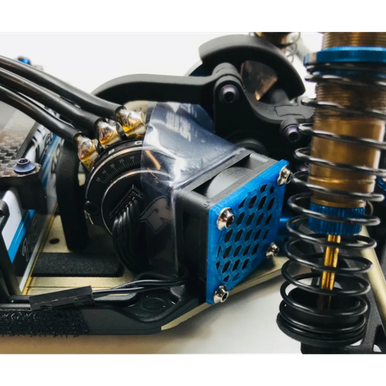 Klinik RC Max Cool 45deg Fan Shroud Only AE B6/B7 Series, TLR 22 5.0 ...