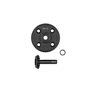 RC10B84 FT 39/17 RING AND PINION OVERDRIVE GEAR SET, STEEL
