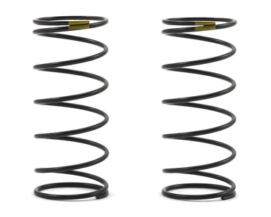 Team Associated 12mm Front Shock Spring (2) (Yellow/4.30lbs) (44mm Long ...