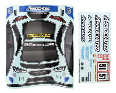 Team Associated Apex2 Sport ST550 Decal Sheet - Dynamic Performance R/C