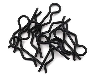JConcepts Compact Angled Body Clips (10) (Black) - Dynamic Performance R/C