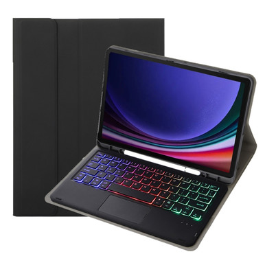 Candy Color Touch Backlight Bluetooth Keyboard Leather Tablet Case with ...