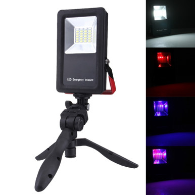 24 LEDs SMD5730 2400LM 6000-6500K Red and Blue Light Flashing Warning ...