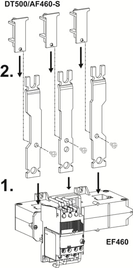 DT500/AF460S | E500 BUSBAR KIT,AF400-AF460, Product Name: Mounting Kit ...