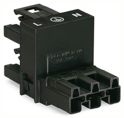 Wago 770-634 | h-distribution connector, 3-pole, Cod. A, 1 input, 2 ...