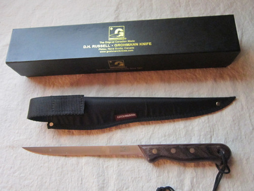 Grohmann RF800S, 8" filet knife with Cordura sheath
