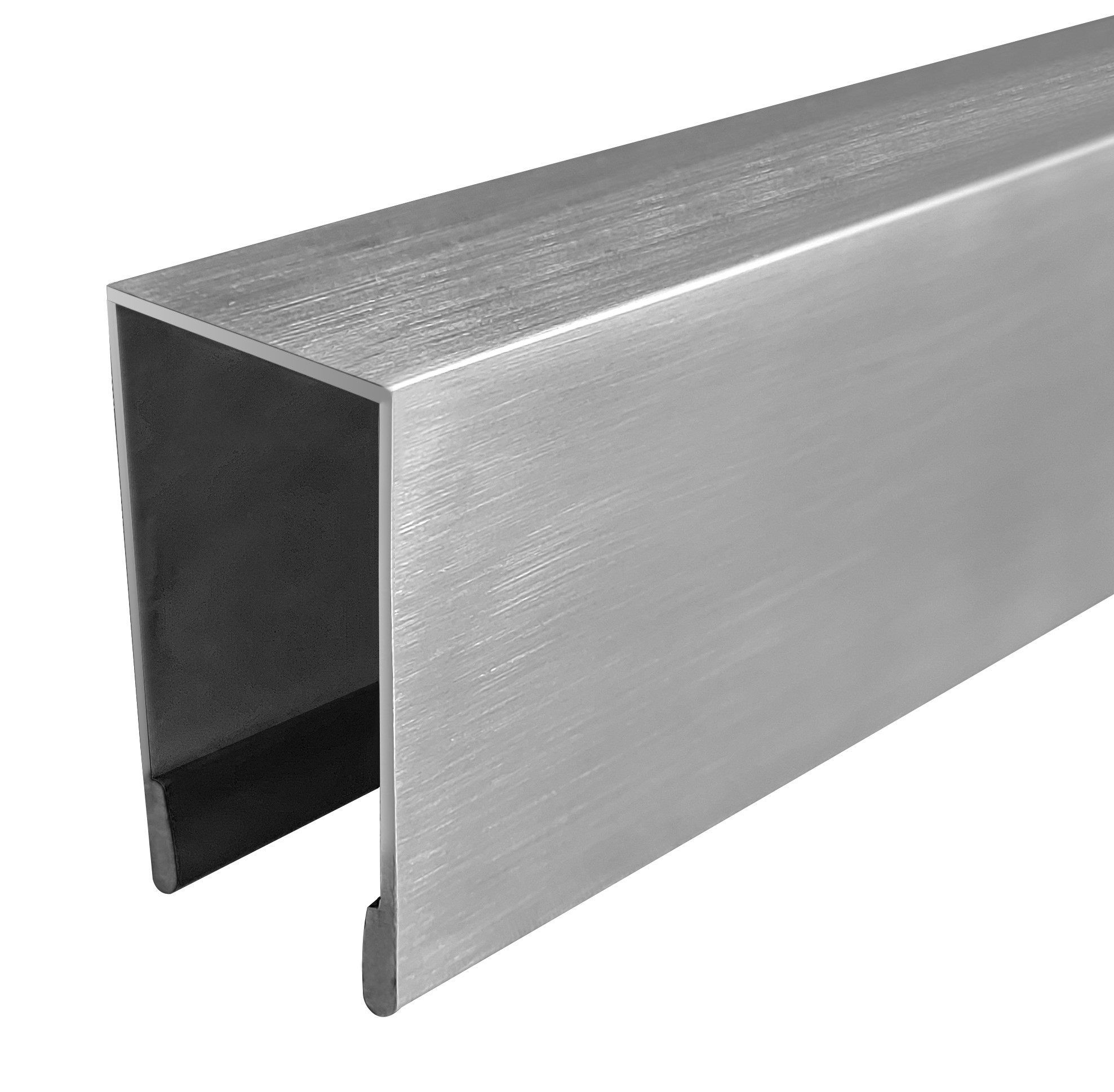 UC63822101BS Slim Cap Rail U Channel 10ft length in SS316 - TAG HARDWARE