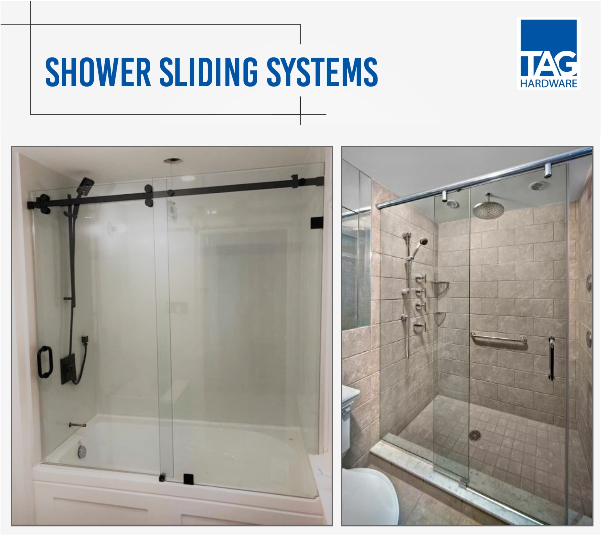 Remodel a Bathroom with Sliding Shower Doors - TAG HARDWARE