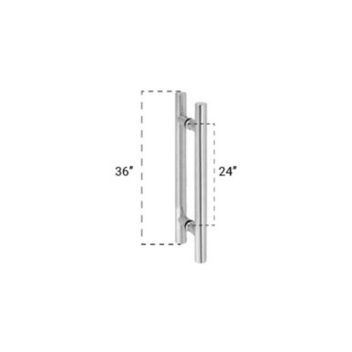 LH24X24BS Ladder Handle 24" X 24" in Brushed Finish